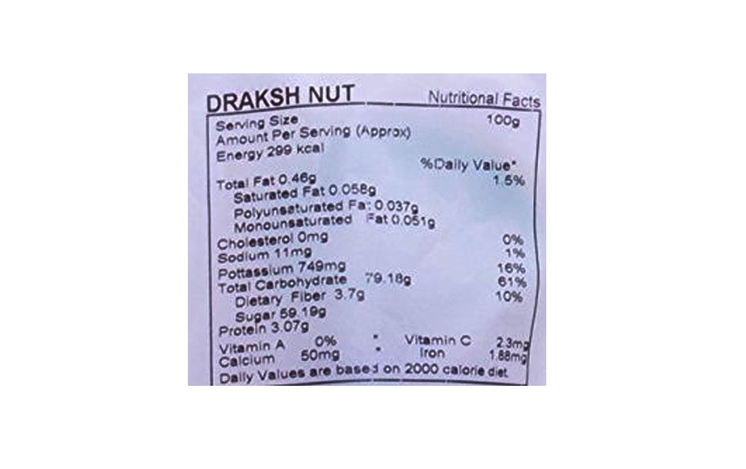 Go Earth Organic Raisin Pack 200 grams - Reviews | Nutrition ...
