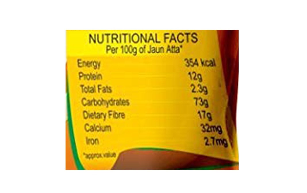 AMWEL Jaun Aata Barley Flour Pack 500 grams - Reviews | Nutrition ...
