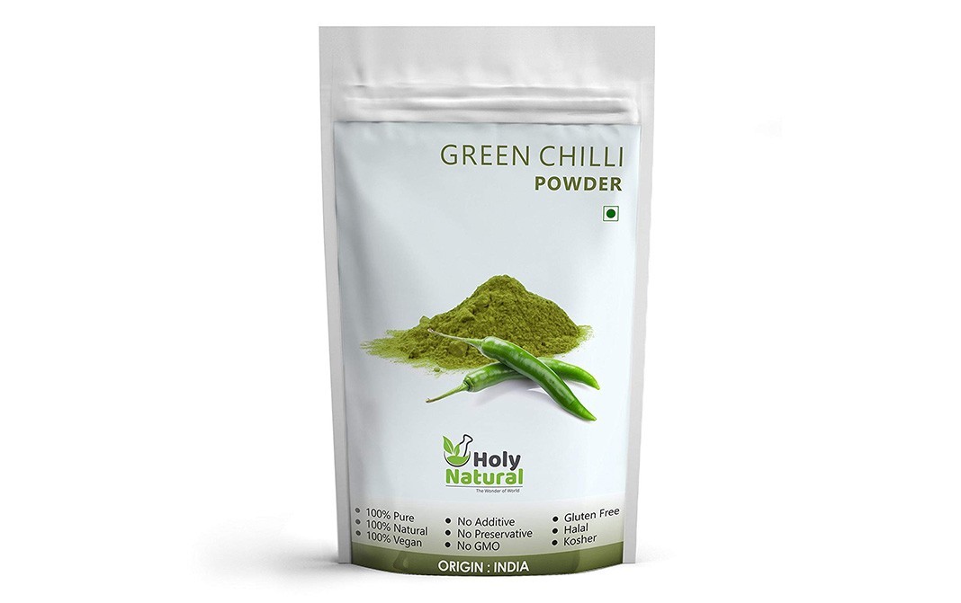 Holy Natural Green Chilli Powder Pack 200 grams - Reviews | Nutrition ...