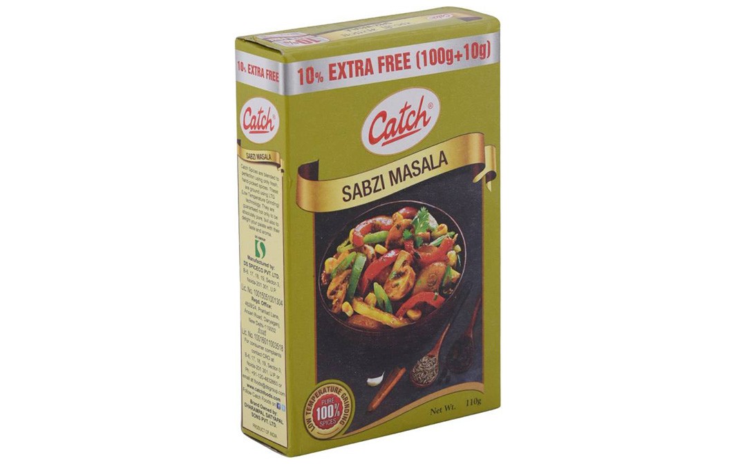 Catch Sabzi Masala Box 100 grams - Reviews | Nutrition | Ingredients ...