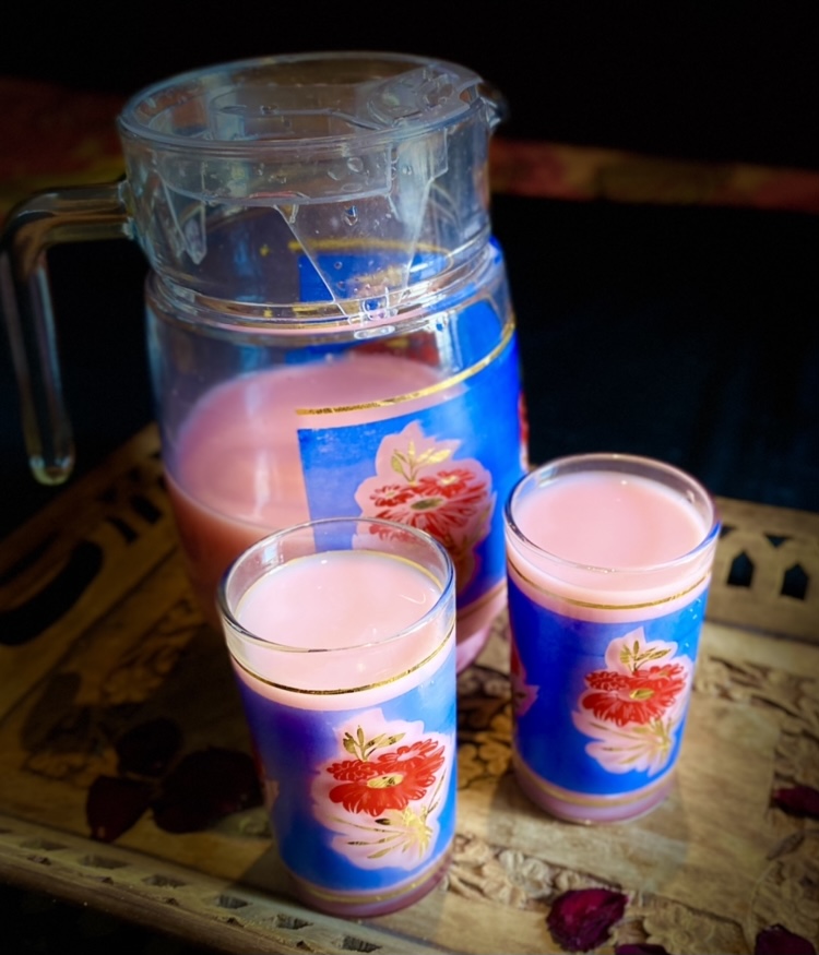 Rose Milk Sharbat Recipe - GoToChef